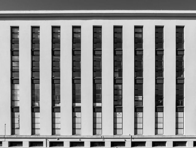 Close up of building with windows | ID: 118487375