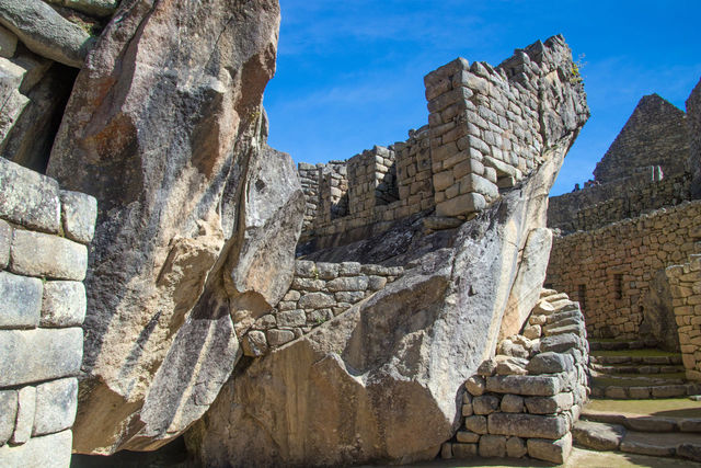 Low angle view of old ruin wall | ID: 125958334