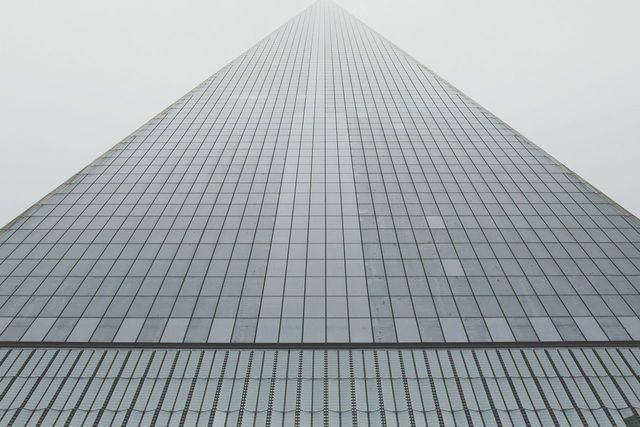 Low angle view of modern building | ID: 87885631