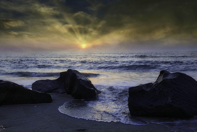 Scenic view of sea during sunset | ID: 133399932