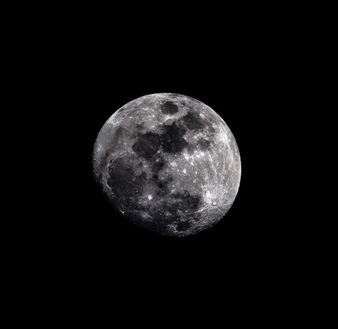 Low angle view of moon at night | ID: 79878336