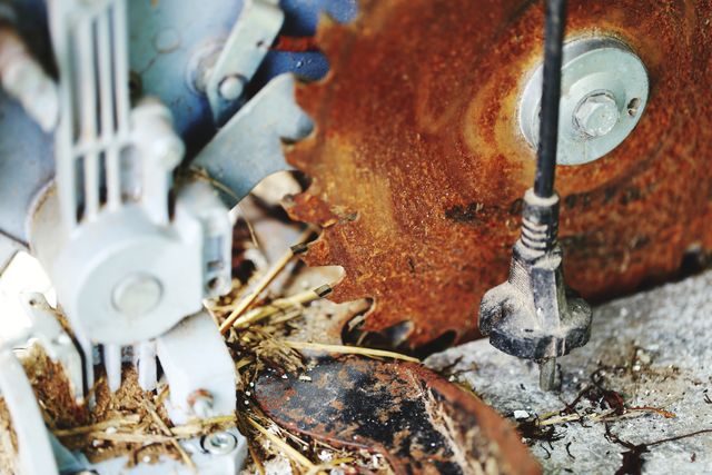 Full frame shot of rusty machine | ID: 135187384