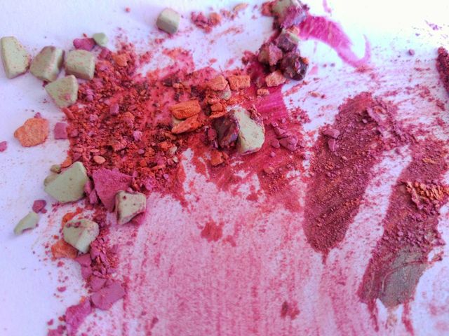 High angle view of messy crushed powder | ID: 91660822