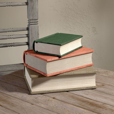 Stack of books on table | ID: 142119813