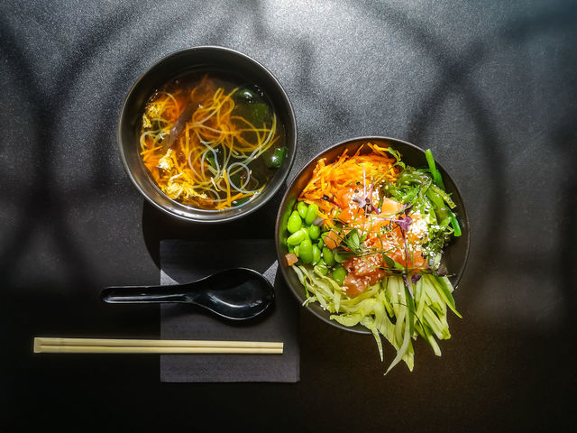 Asian style lunch . shiro miso soup and | ID: 199919803