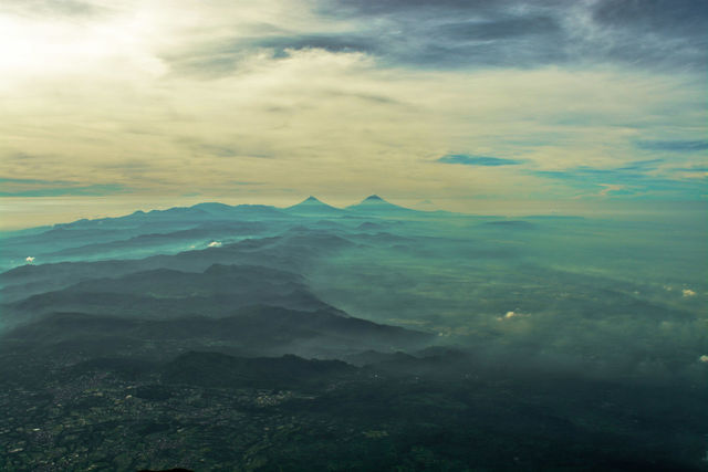 Aerial view of landscape against sky | ID: 128951261