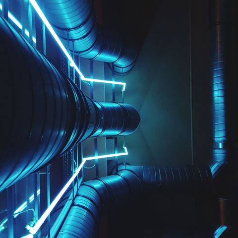 Close-up of illuminated pipes | ID: 109270612