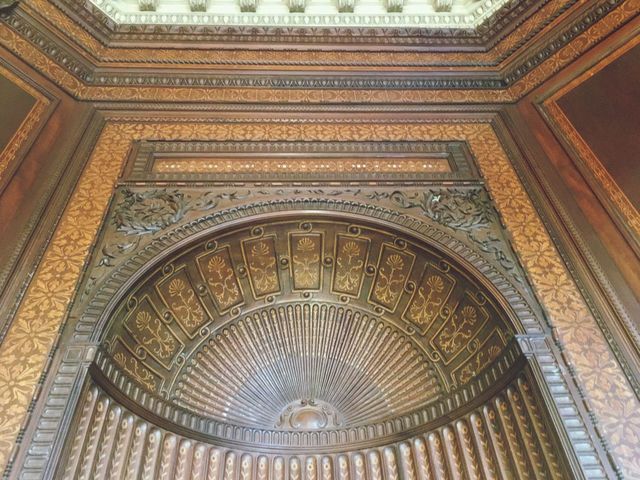 Low angle view of architectural column | ID: 96527326