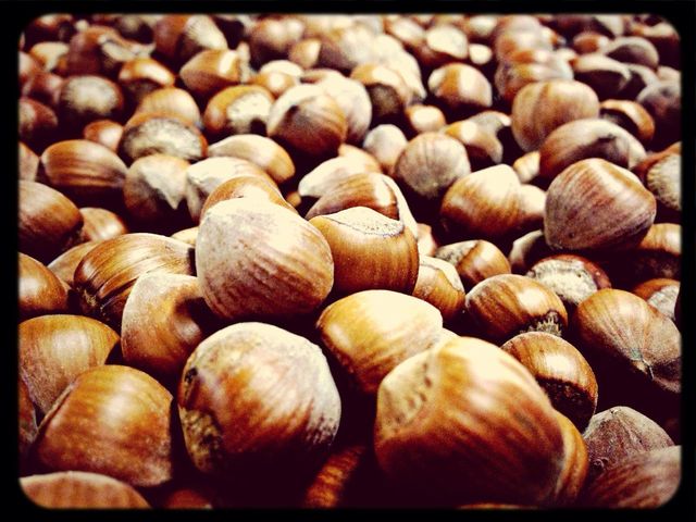 Full frame shot of hazelnuts | ID: 25157951