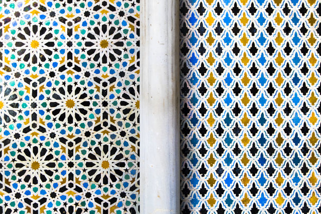 Full frame shot of blue pattern | ID: 102714658
