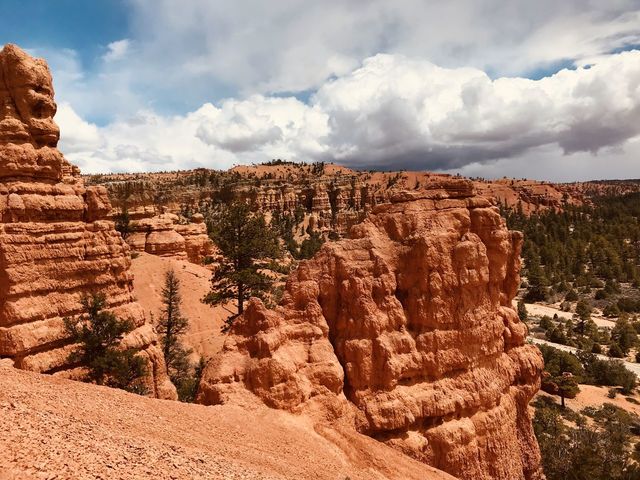 Scenic view of rock formations against sky | ID: 144713531
