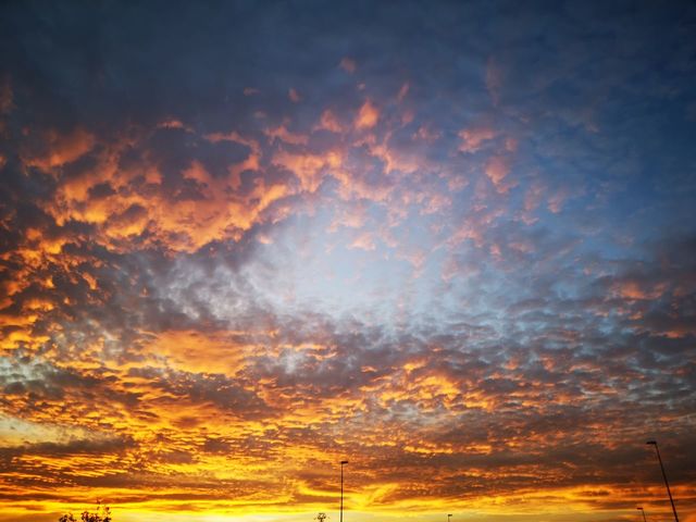 Low angle view of dramatic sky over | ID: 149596820