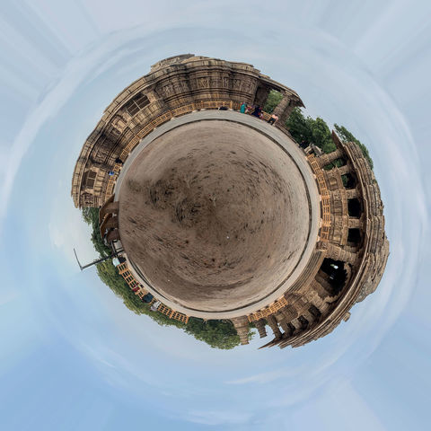 360-degree view of modhera temple gujarat | ID: 202933799