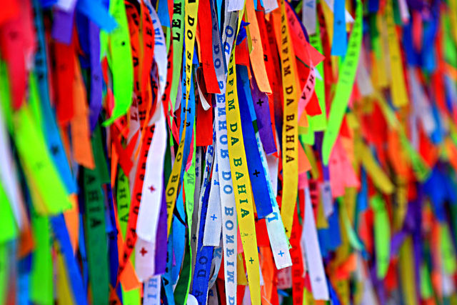 Full frame shot of multi colored flags | ID: 95634222