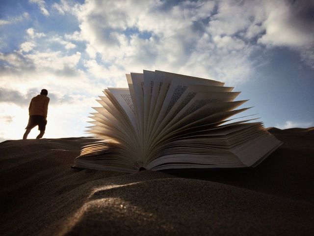 Book on sand | ID: 48304563