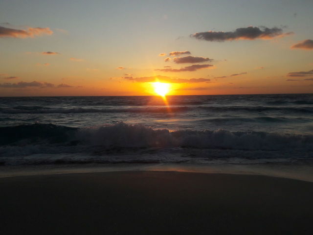 Scenic view of sunset over sea | ID: 156206765