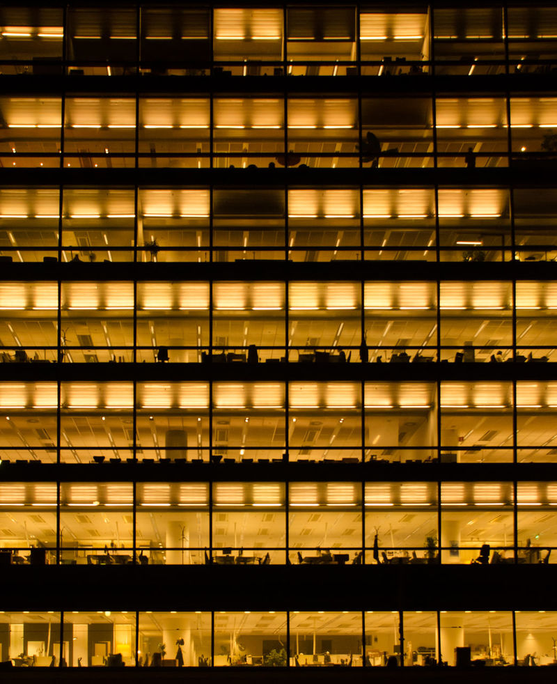 Night Office Building Texture