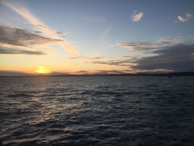 Scenic view of sea during sunset | ID: 168573773