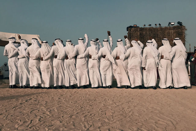 The traditional dance of emirati people. | ID: 189927388