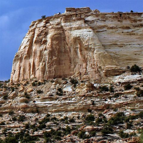 Low angle view of cliff | ID: 110087032