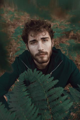 High angle portrait of young man standing | ID: 112169299