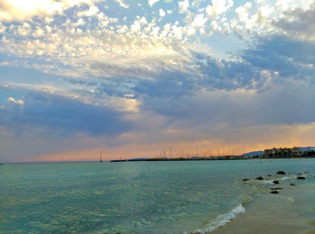 Scenic view of sea during sunset | ID: 68337737