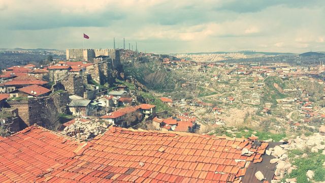 Buildings against cloudy sky | ID: 88868480