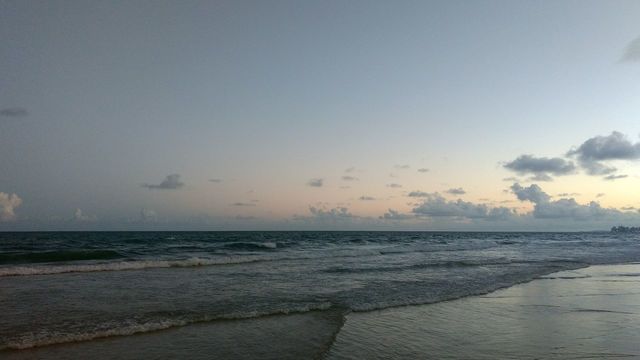 Scenic view of beach against sky during | ID: 117138071