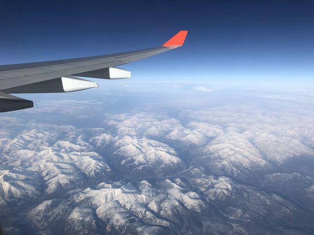 Cropped image of airplane wind flying over | ID: 150487108