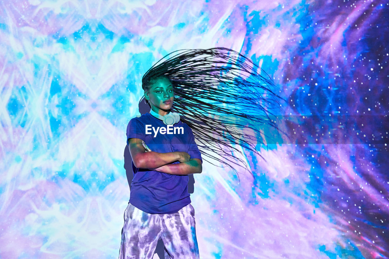 Side view of ethnic female millennial | ID: 190402174