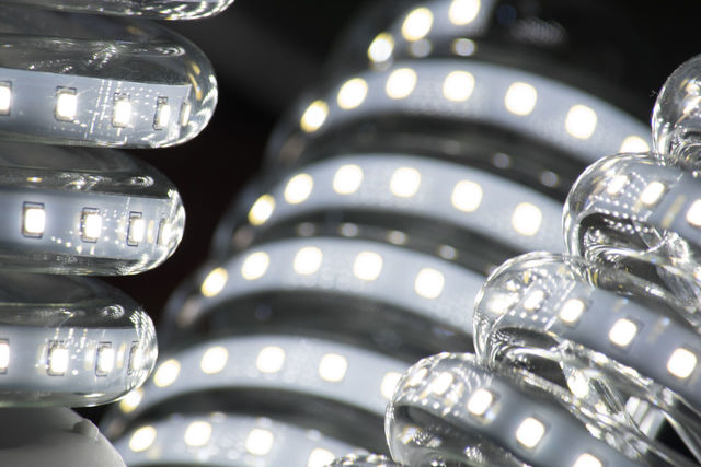 Close-up of illuminated led lights during | ID: 96366351