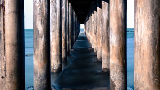 View of pier over sea | ID: 109293253