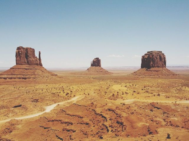 Scenic view of rock formation against sky | ID: 125864466
