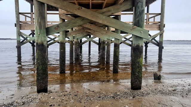 View of pier on beach | ID: 118993477