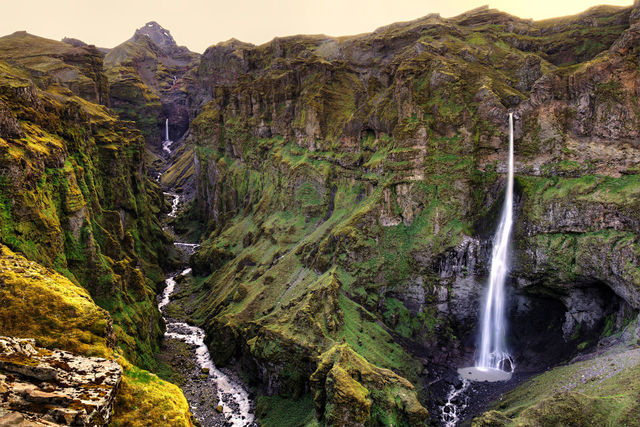 Scenic view of waterfall | ID: 212651626