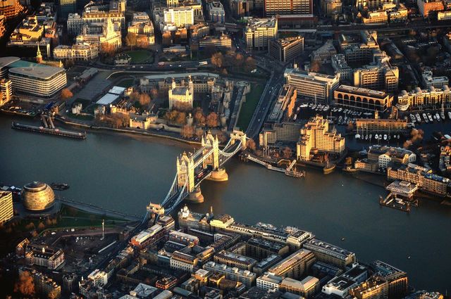 High angle view of city of london at | ID: 120336100