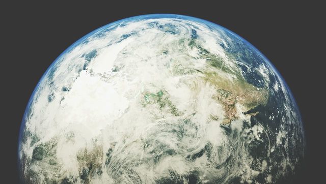 Cropped earth against black background | ID: 73818617