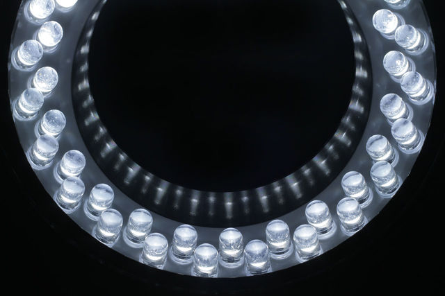 Close-up of illuminated white led lights | ID: 88668828