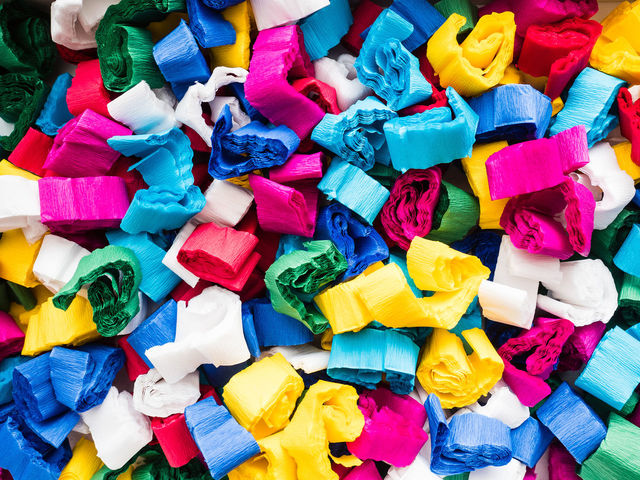 Full frame shot of multi colored paper | ID: 135429173